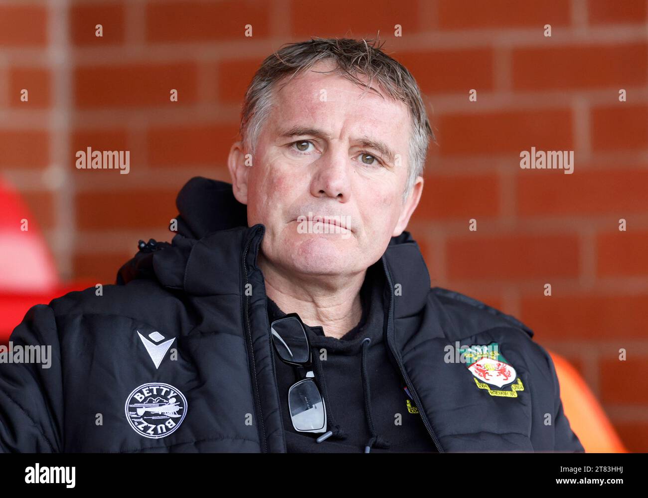 Wrexham manager Phil Parkinson before the Sky Bet League Two match at ...