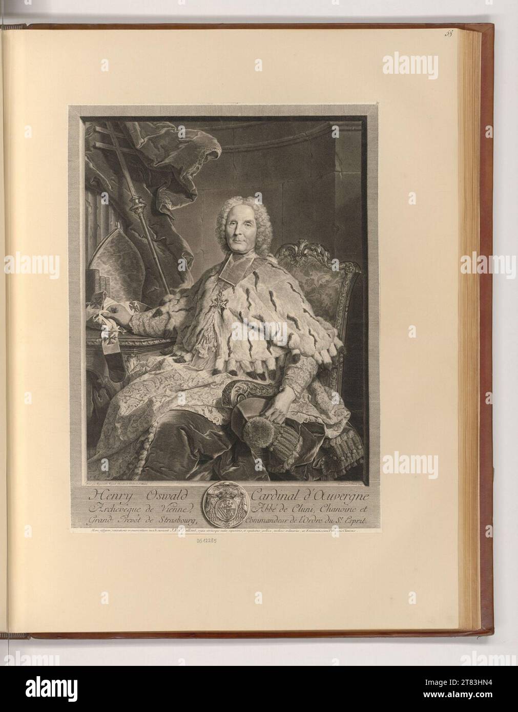 Claude Drevet (Engraver) PortRers Henri Oswald De La Turn the auvergene ...