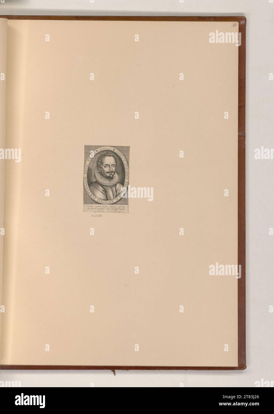 Anna van Boeckel (Engraver) Portrait Christopher, Prince of Portugal ...
