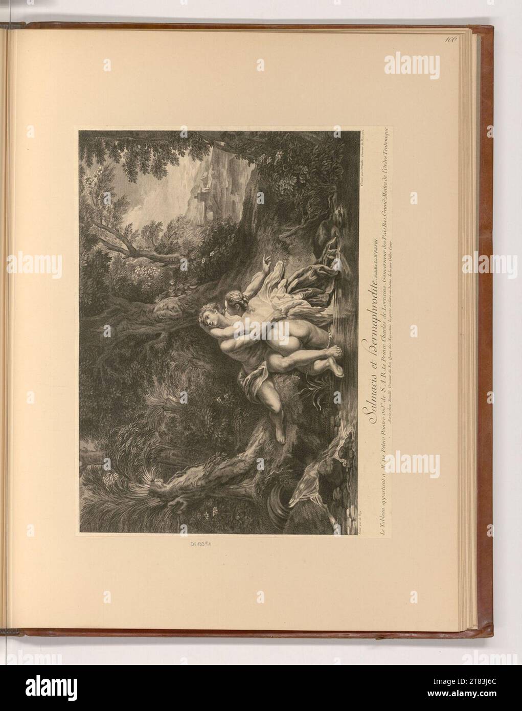 Jean Daullé (Engraver) Salmacis and Hermaphrodite. Copper engraving ...