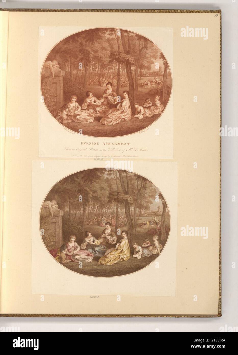 William Blake (Engraver) Evening Amusement. Point animal manner ...