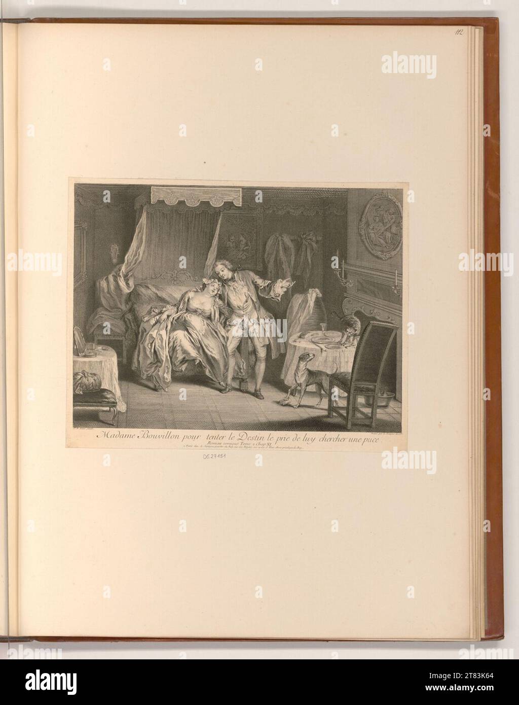 Louis Surugue (Engraver) Madame Bouvillon to try fate the pray to seek ...