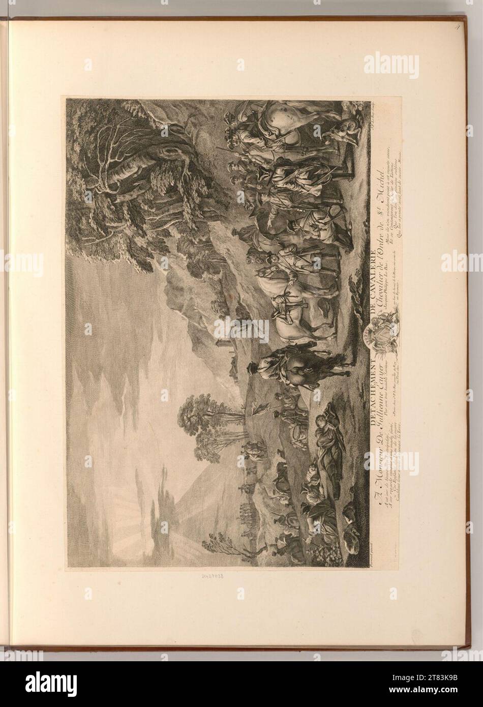Jacques-Philippe Le Bas (Engraver) Cavalry detachment. etching 1737 ...