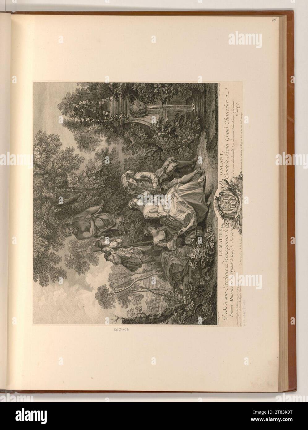 Jacques-Philippe Le Bas (Engraver) The Galant Master. Etching, copper engraving 1748 , 1748 ...