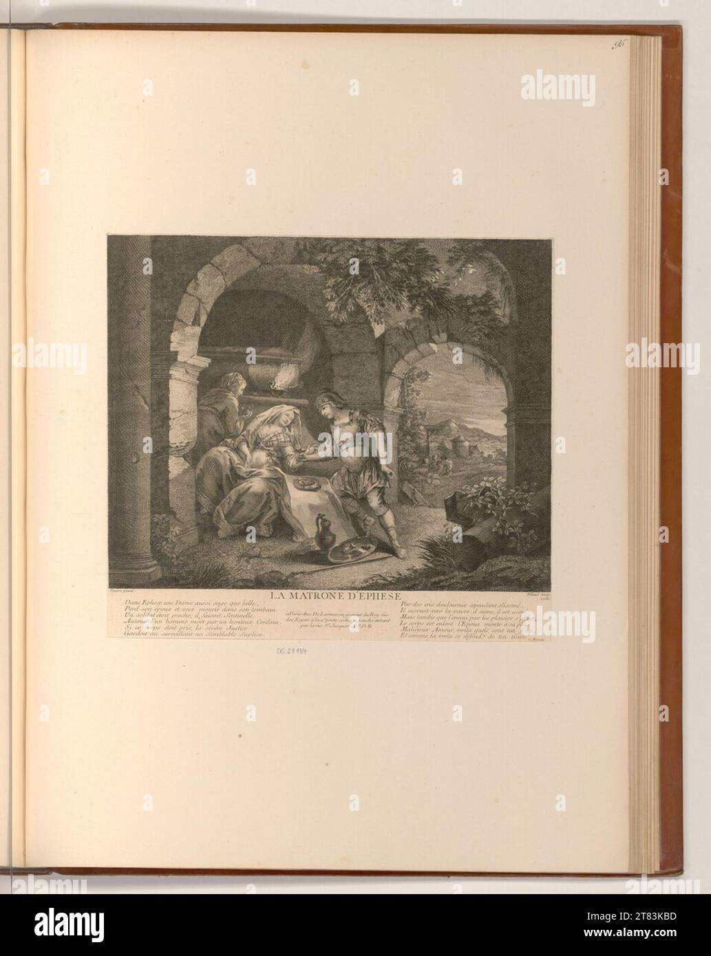 Pierre Filloeul (Engraver) The Matron of Ephesus. Etching, copper ...