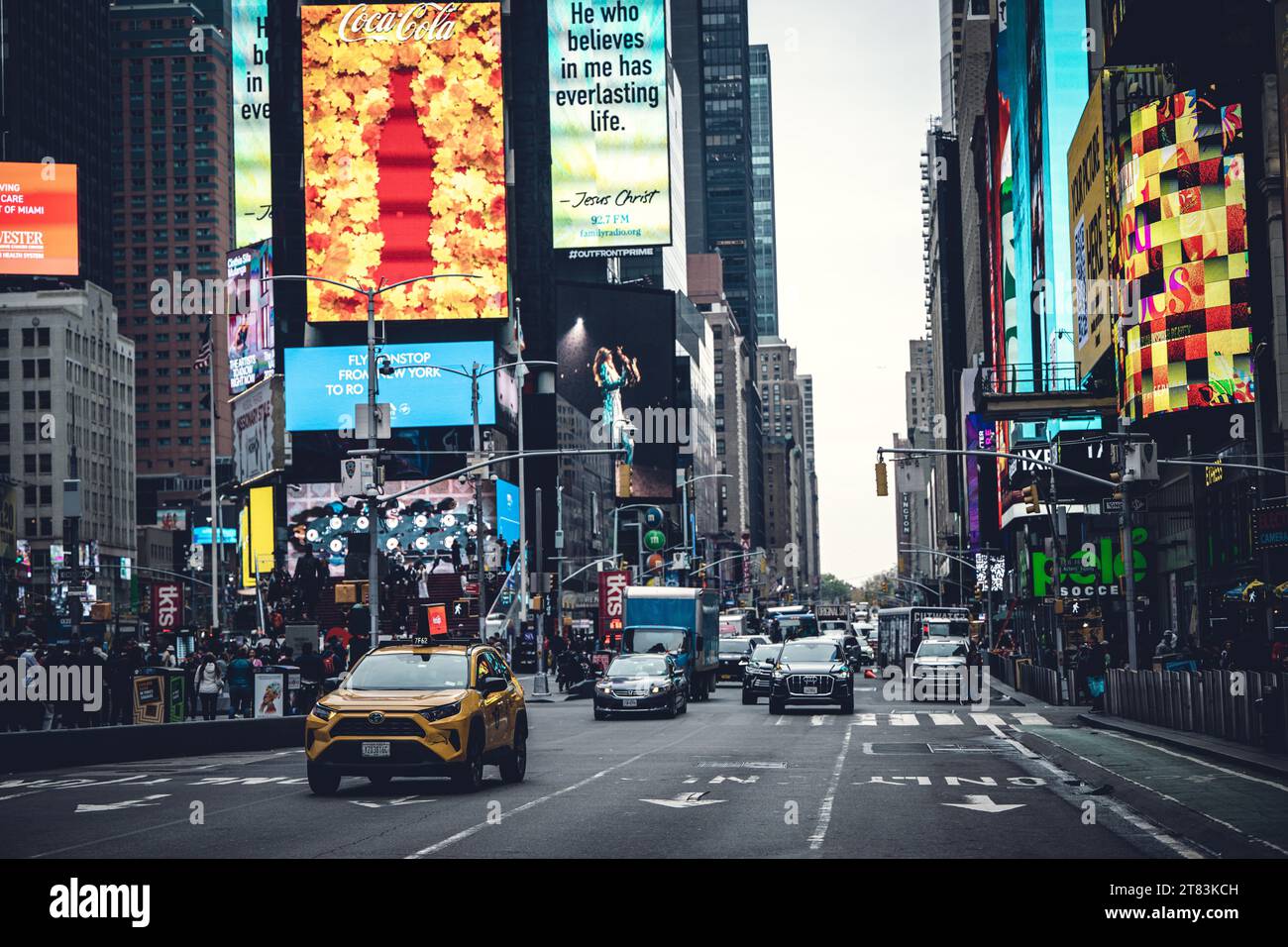Image of Time Square in New York Stock Photo - Alamy
