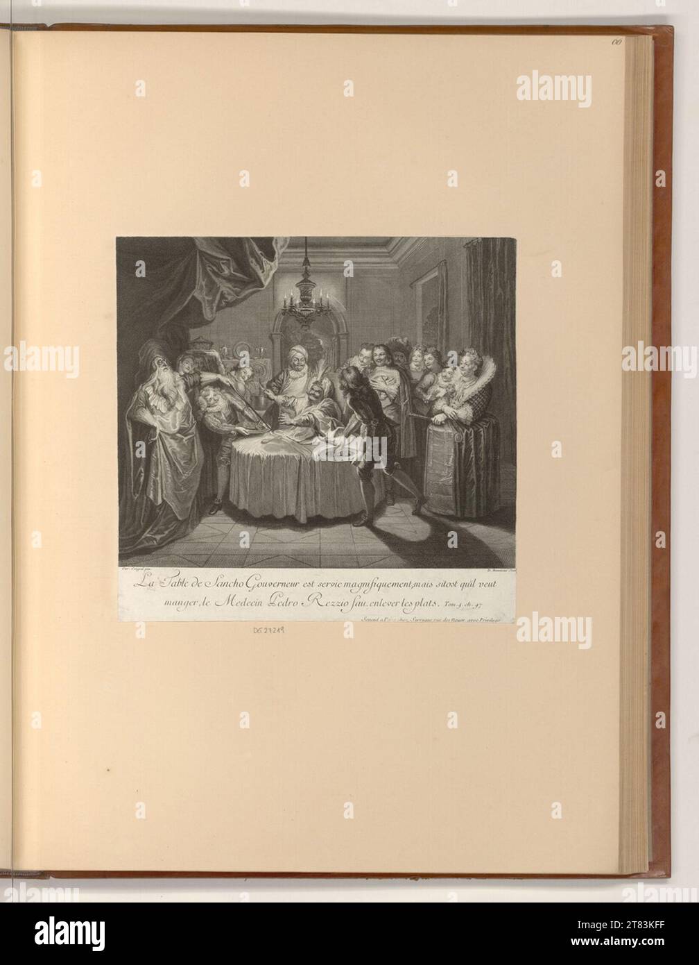 Nicolas Beauvais (Engraver) The Sancho Governor table is served ...