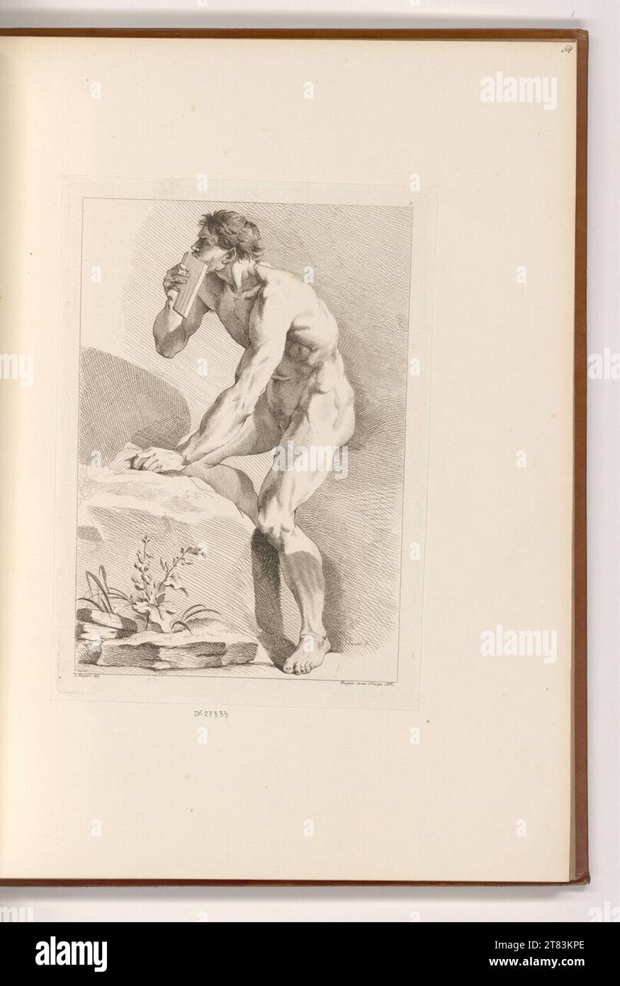 Jean Jacques Pasquier (Engraver) Men's act. etching 1745 , 1745 Stock Photo - Alamy