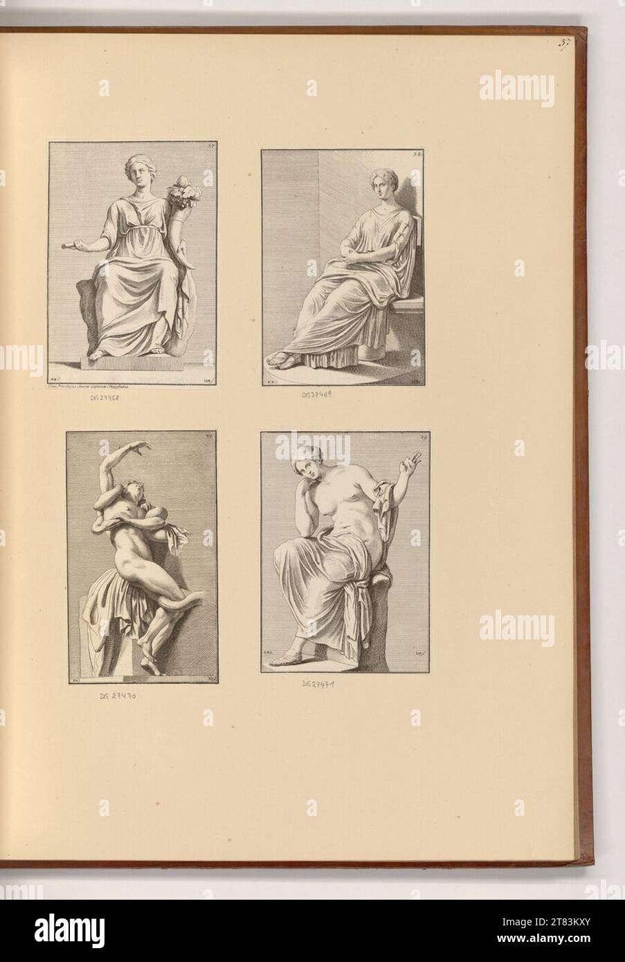 Georg Martin Preißler (Engraver) Ancient sculptures. etching 1732 , 1732 Stock Photo - Alamy