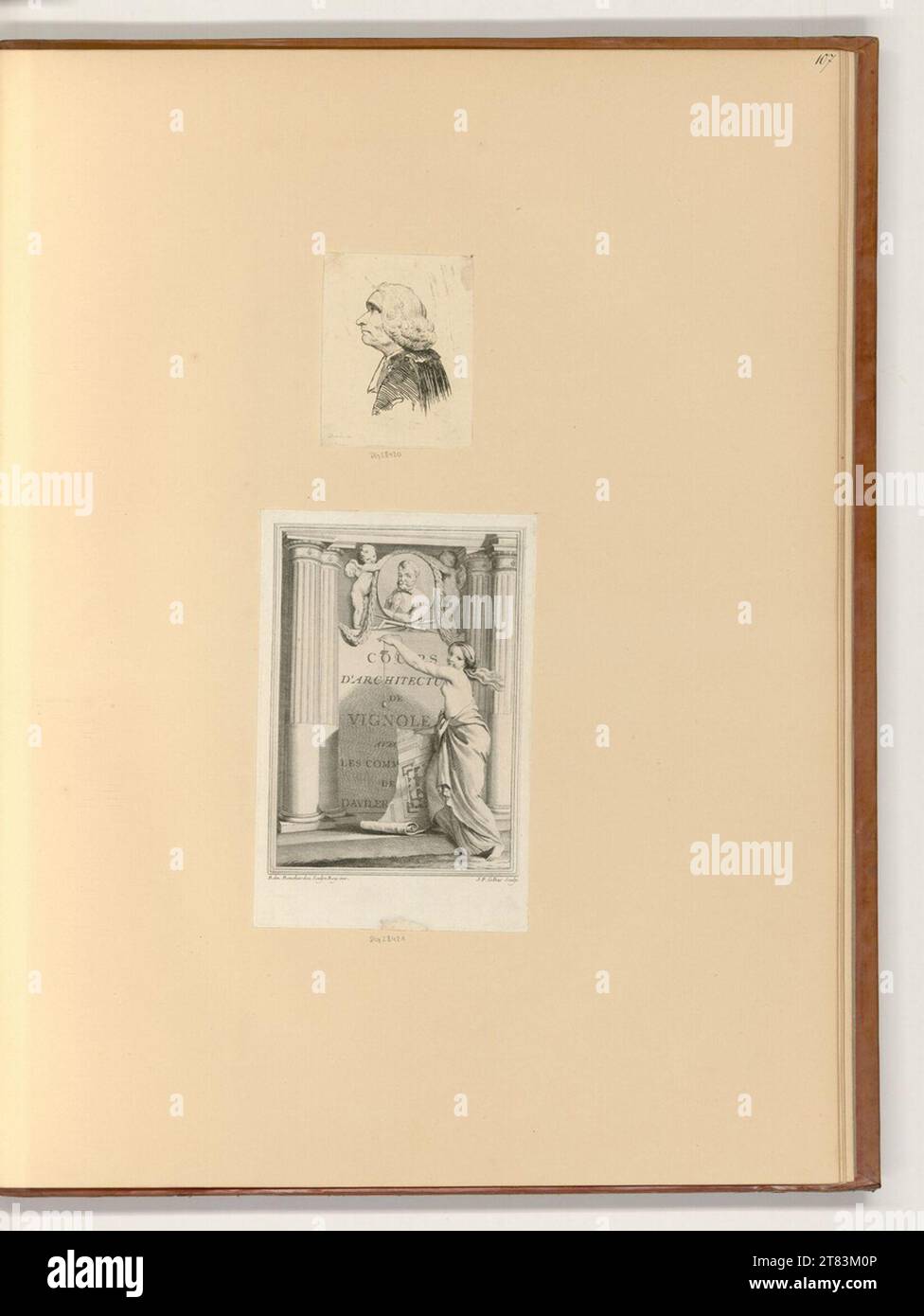 Jacques-Philippe Le Bas (Engraver) Cartoon; Titleblatt Cours d ...