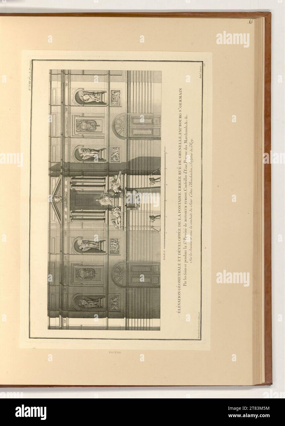 Pierre Edme Babel Geometral and developed elevation of the Ruë de ...