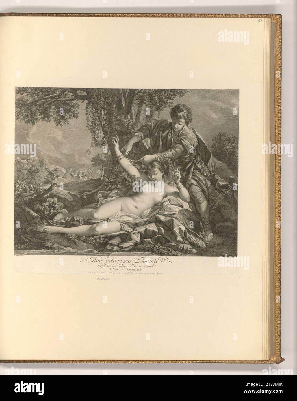 René Gaillard (Engraver) Sylvie delivered by Aminte. Copper engraving, etching 1750-1790 , 1750/ ...