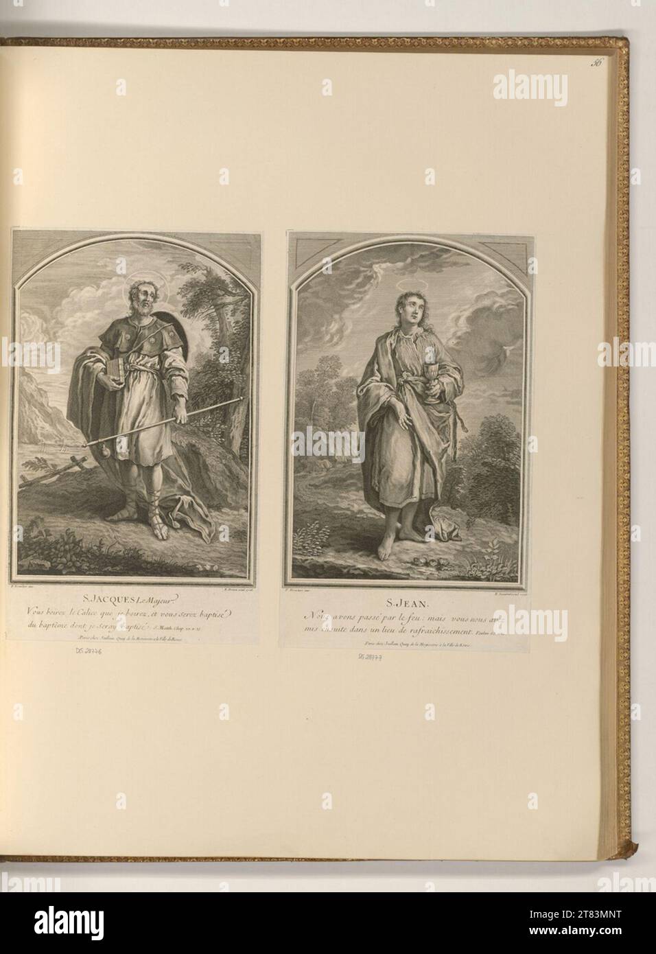 Etienne Brion (Engraver) Jakobus the elder; John. Copper engraving ...