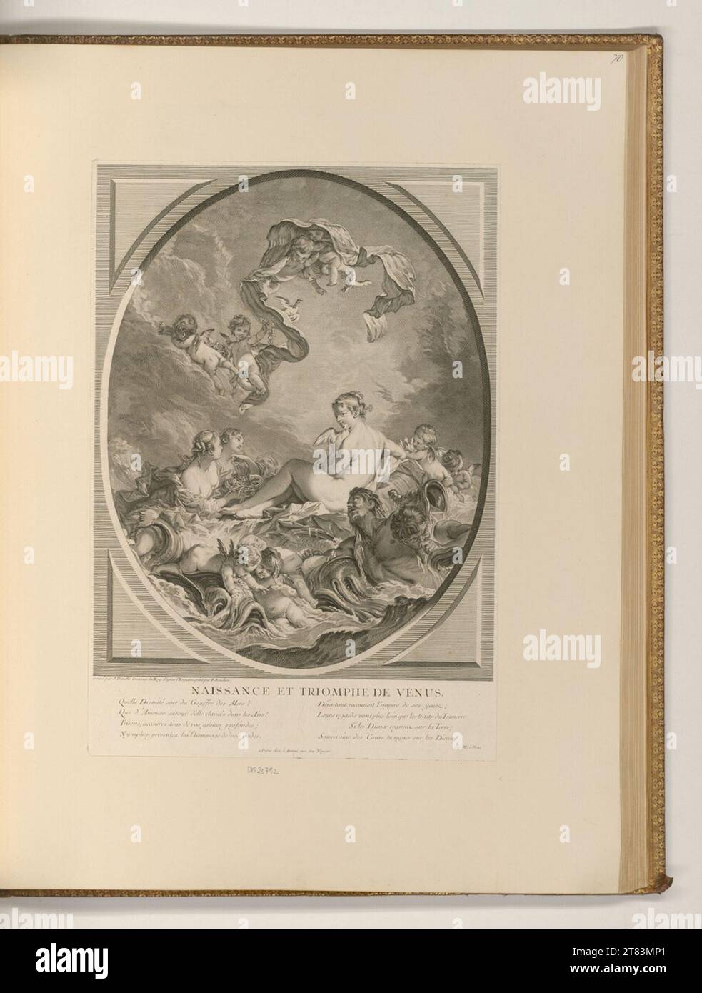 Jean Daullé Birth and triumph of Venus. Copper engraving, etching 1730 ...