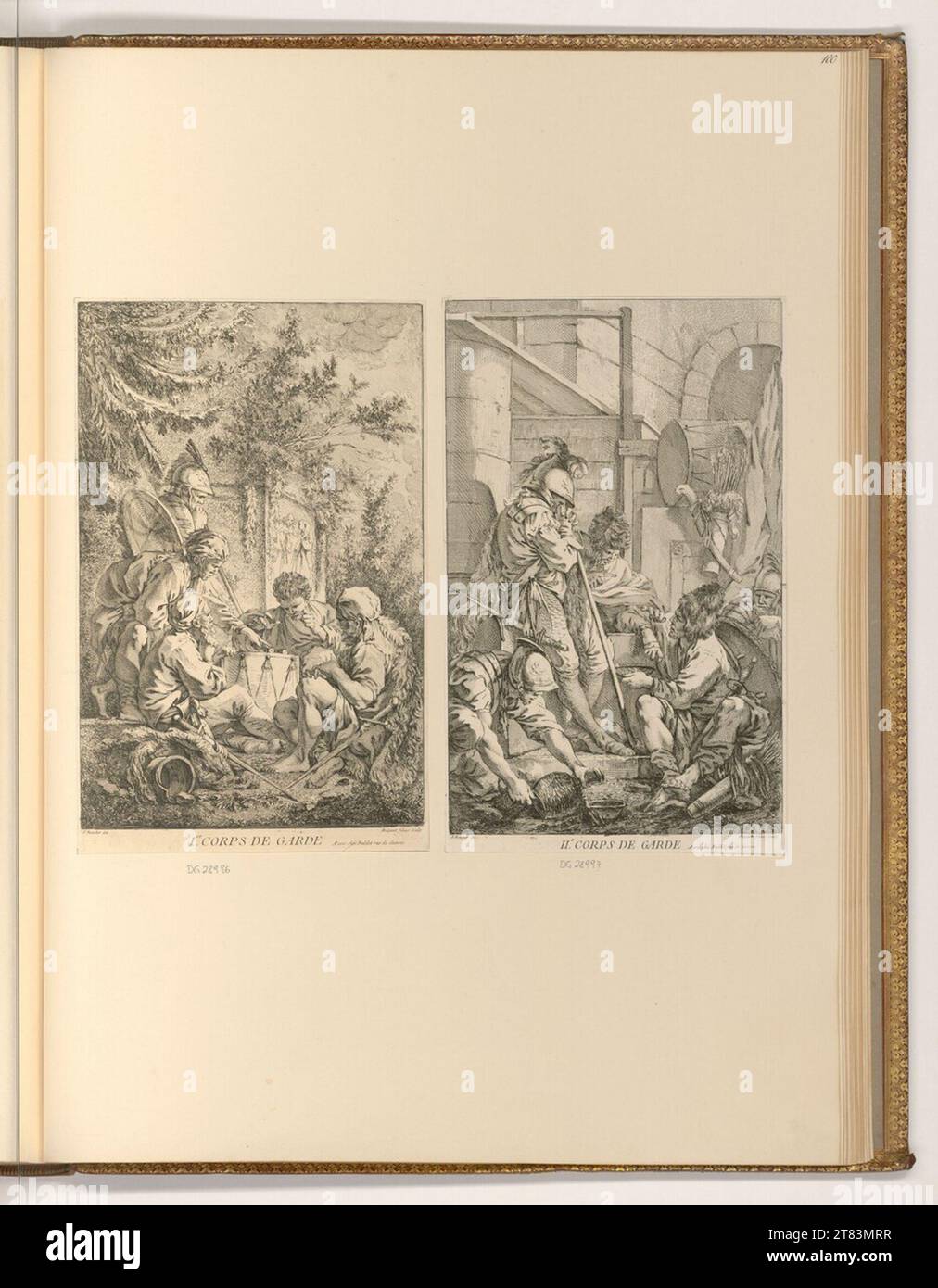 Jacques Gabriel Huquier (Engraver) I.er guard body; II.E GARDE BODY ...