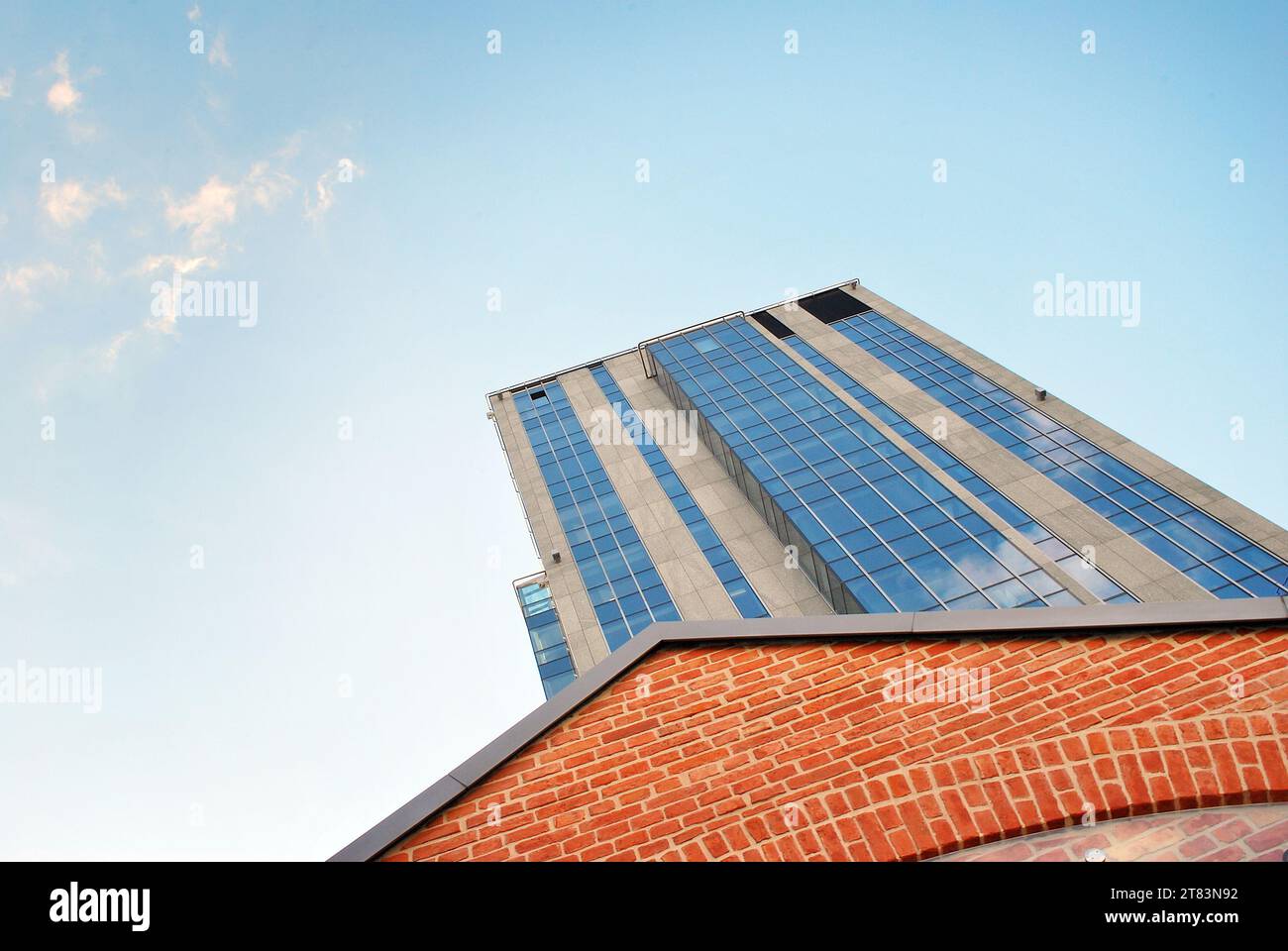 Revitalized red brick buildings Stock Photo - Alamy
