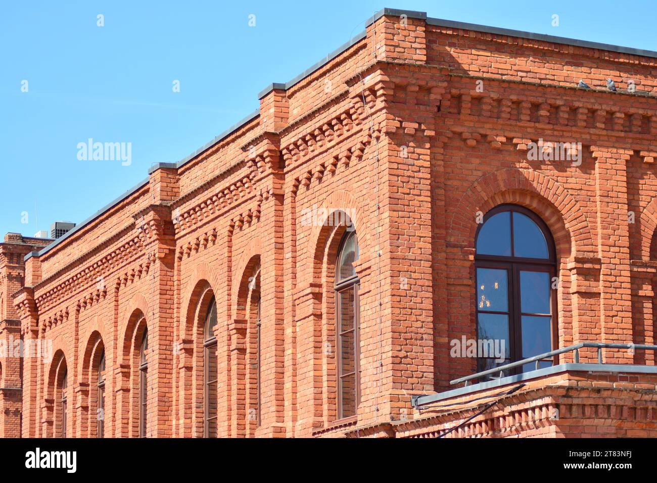 Revitalized red brick buildings Stock Photo - Alamy