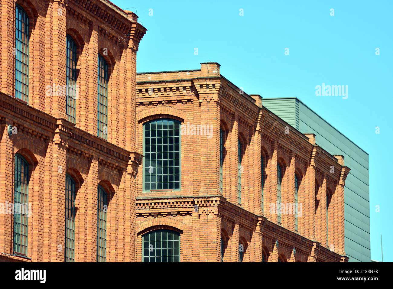 Revitalized red brick buildings Stock Photo - Alamy