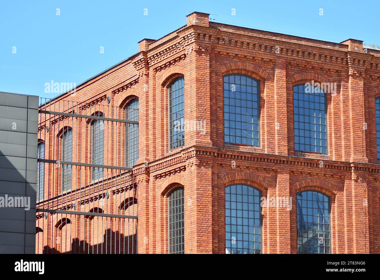 Revitalized red brick buildings Stock Photo - Alamy