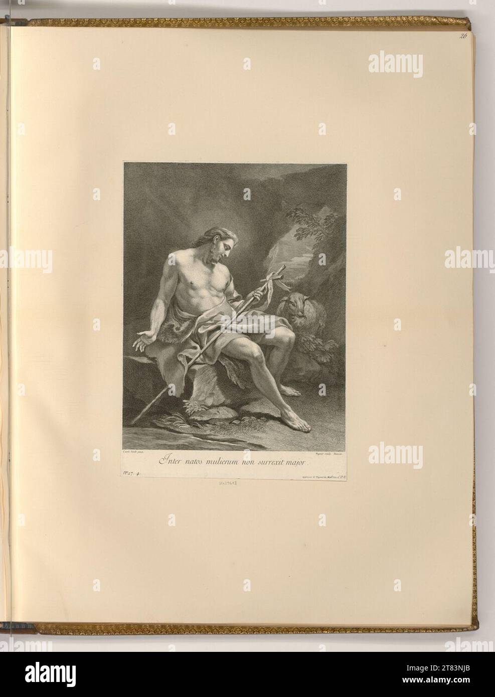 Josef Wagner (Engraver) John the Baptist. Copper engraving, etching ...