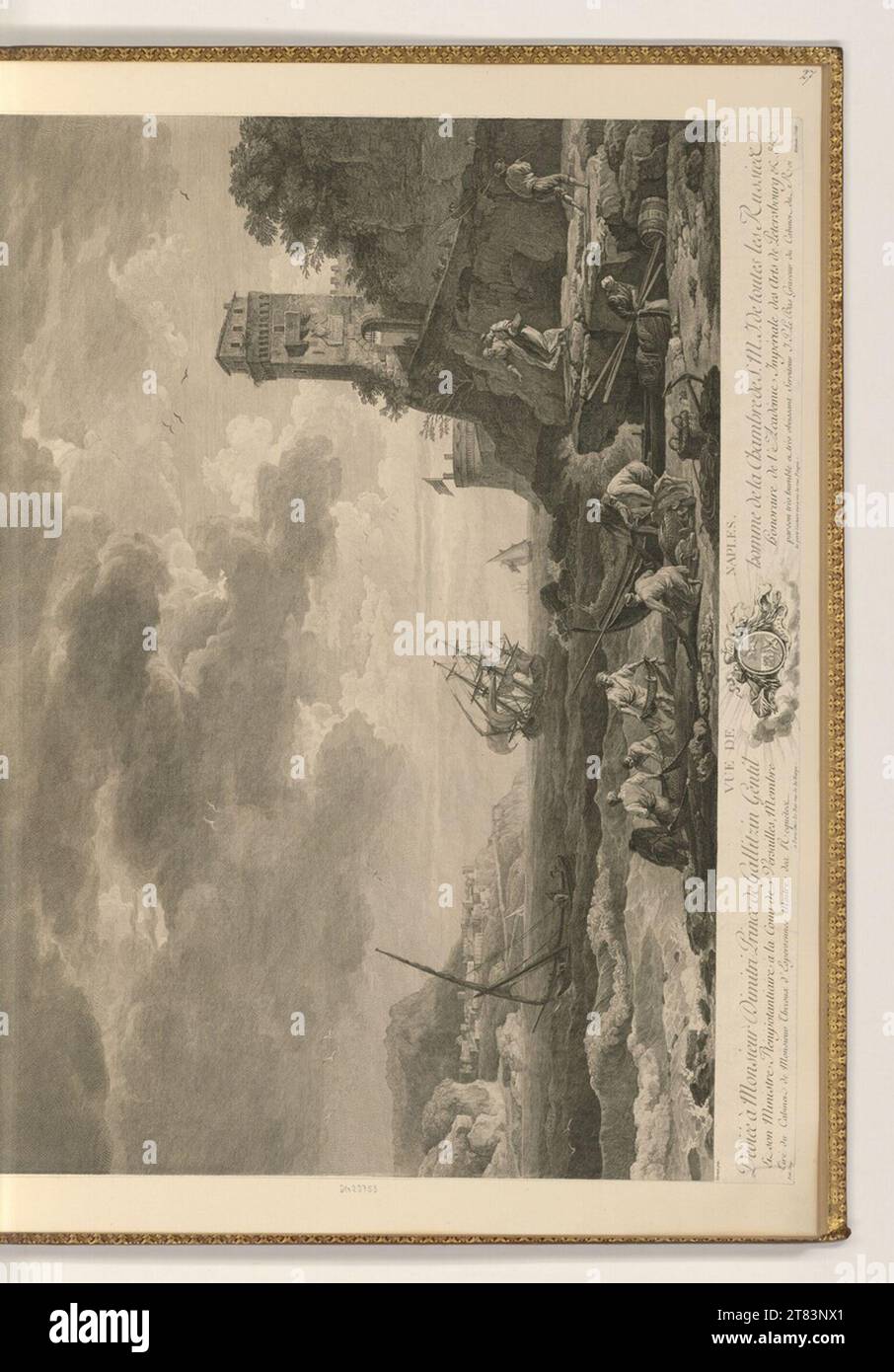 Jacques-Philippe Le Bas (Engraver) View of Naples. etching 1734-1783 ...