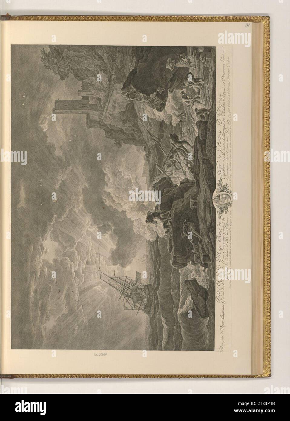 J. B. Poly (Engraver) Shipwrecked. Copper engraving, etching 18 ...