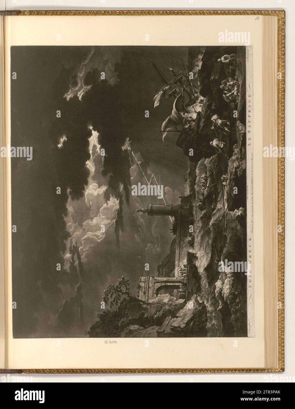 Samuel De Wilde (Engraver) Shipwreck. Skiing 1770 , 1770 Stock Photo ...