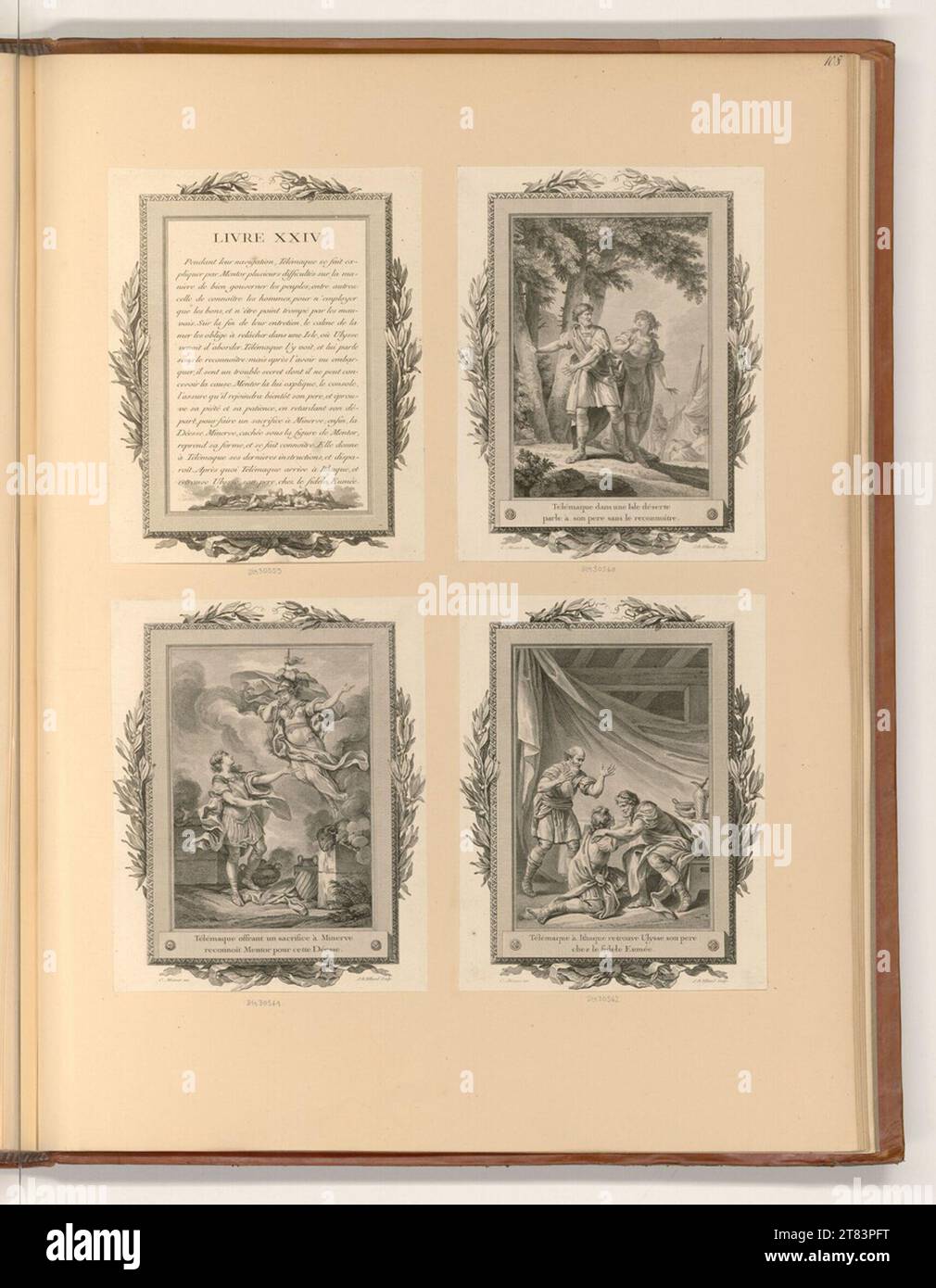 Jean-Baptiste Tilliard (Engraver) The adventures of Telemach, Livre ...