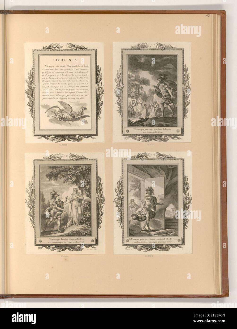 Jean-Baptiste Tilliard (Engraver) The adventures of Telemach, Livre XIX ...