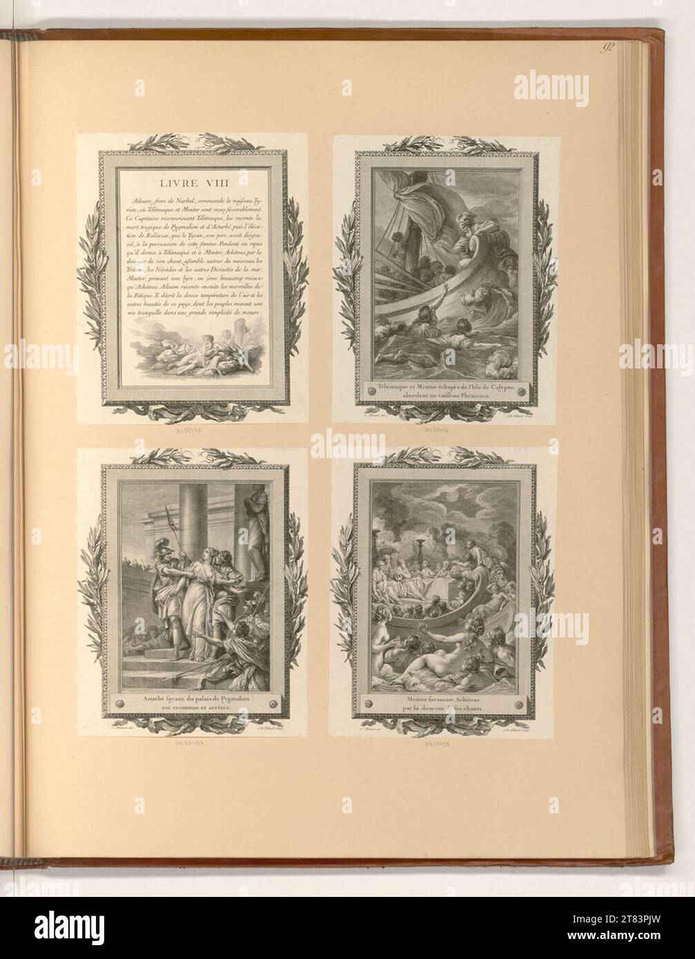 Jean-Baptiste Tilliard (Engraver) The adventures of Telemach, Livre ...