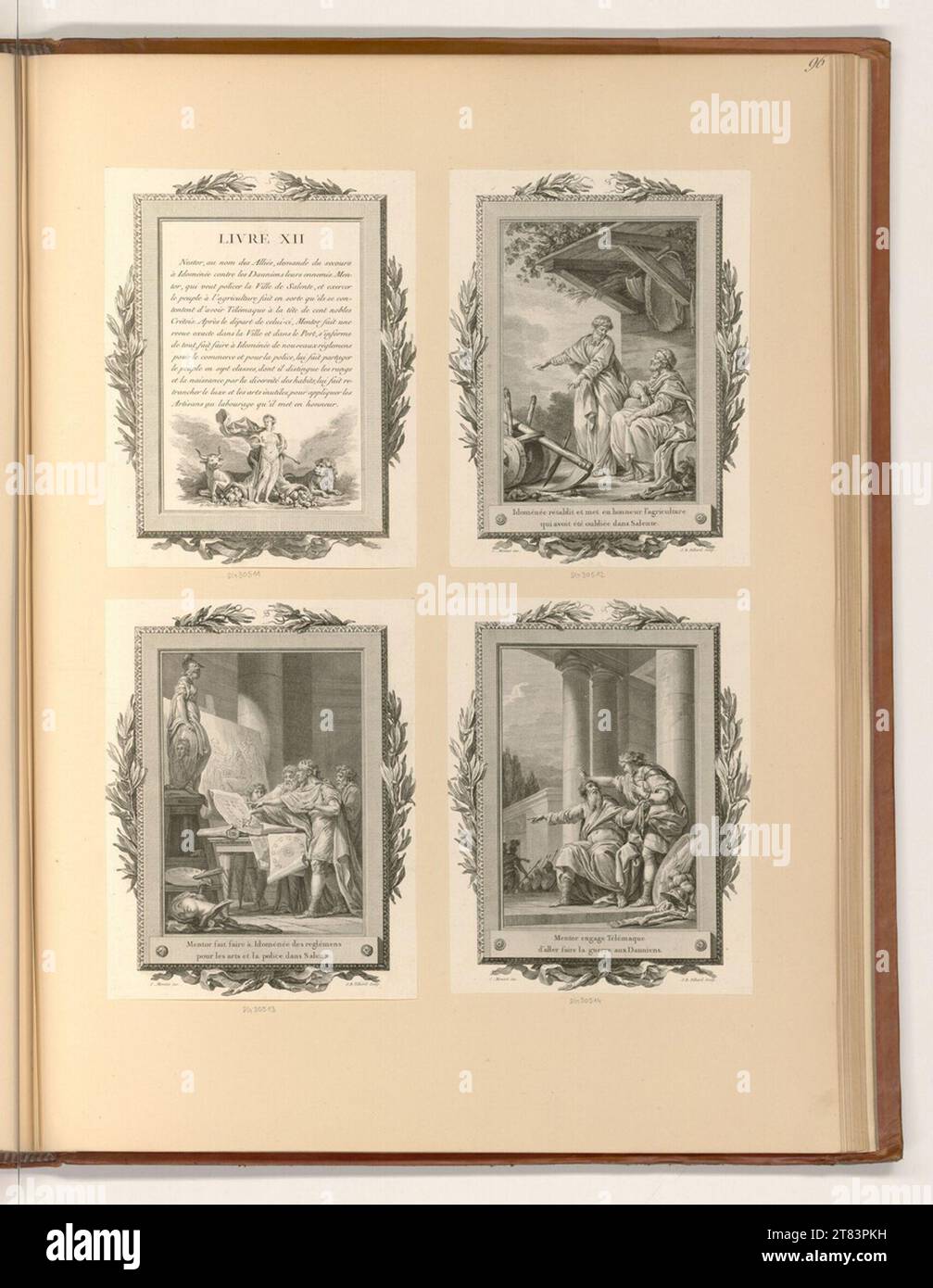 Jean-Baptiste Tilliard (Engraver) The adventures of Telemach, Livre XII ...