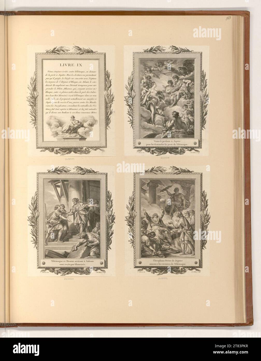 Jean-Baptiste Tilliard (Engraver) The adventures of Telemach, Livre IX ...