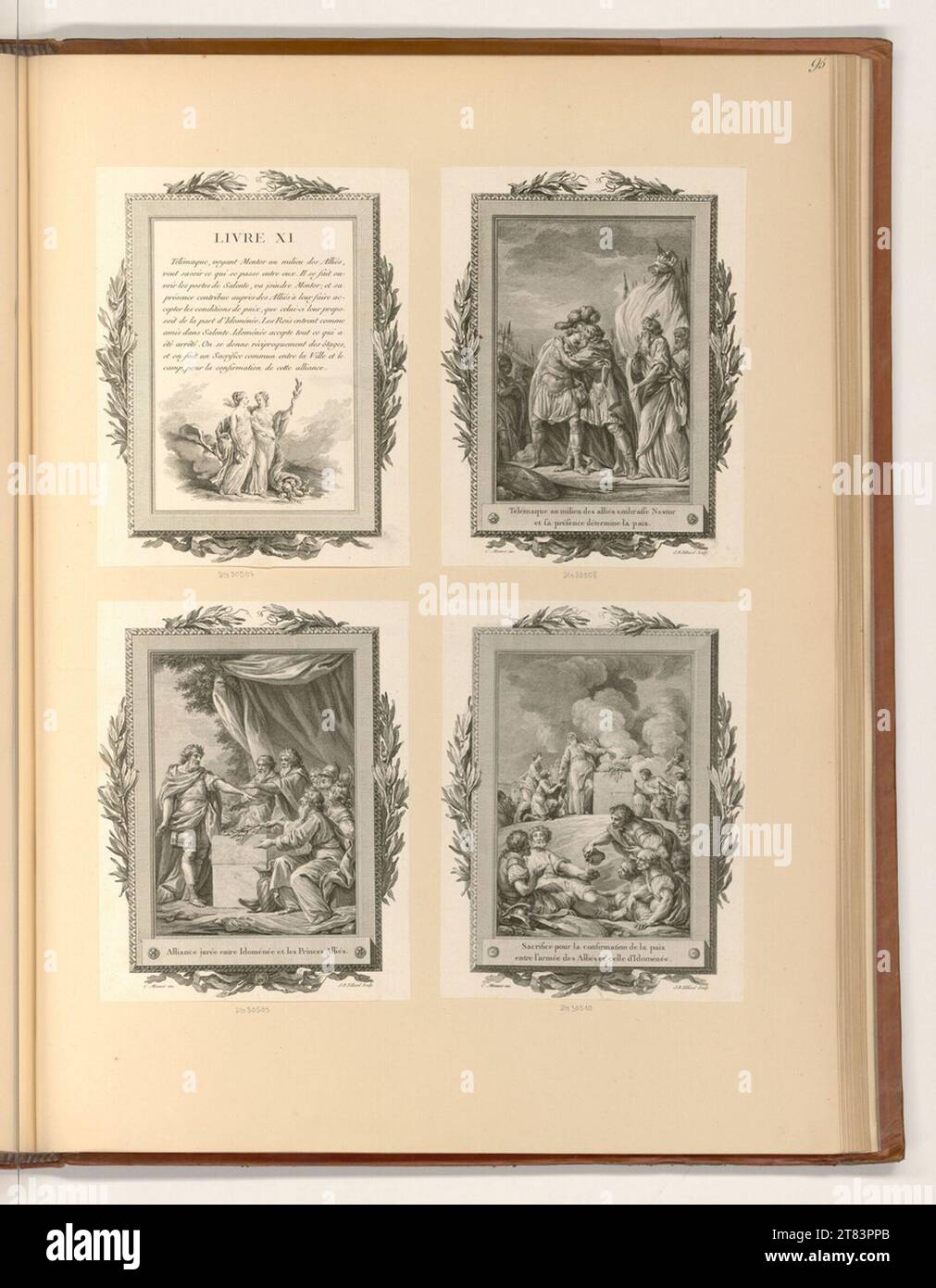 Jean-Baptiste Tilliard (Engraver) The adventures of Telemach, Livre XI ...