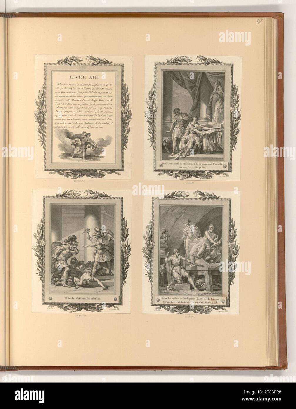 Jean-Baptiste Tilliard (Engraver) The adventures of Telemach, Livre ...
