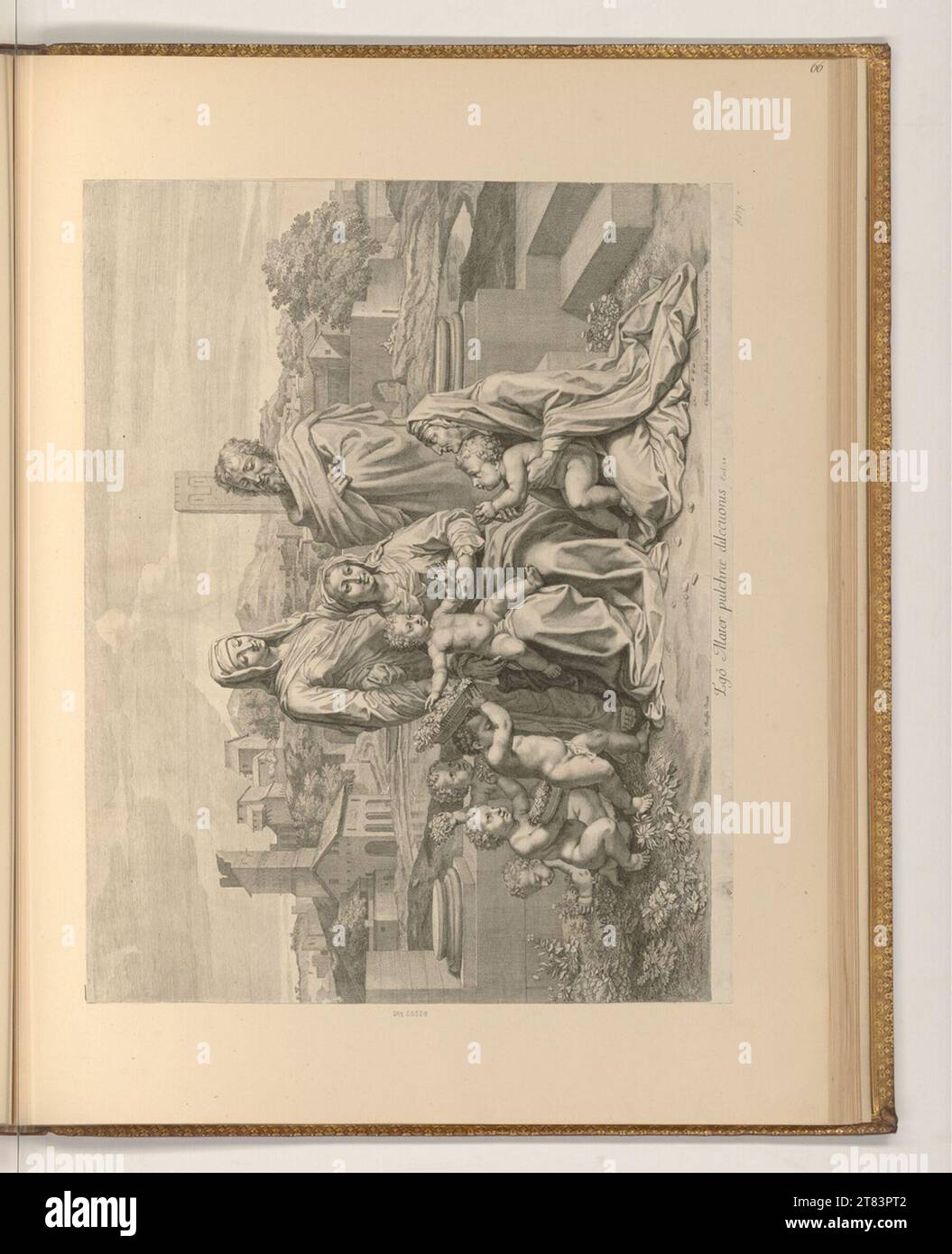 Claudine Bouzonnet-Stella (Engraver) Holy family with St. Elisabeth and ...