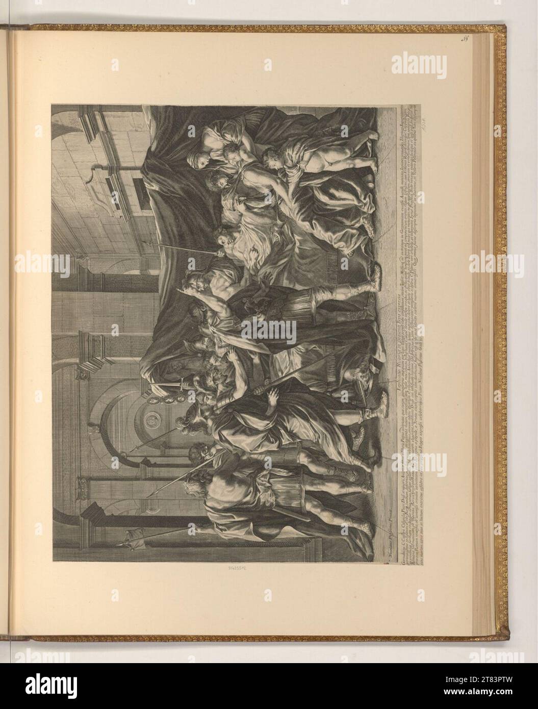 unbestimmt (Engraver) Der Tod des German. Copper engraving, etching ...