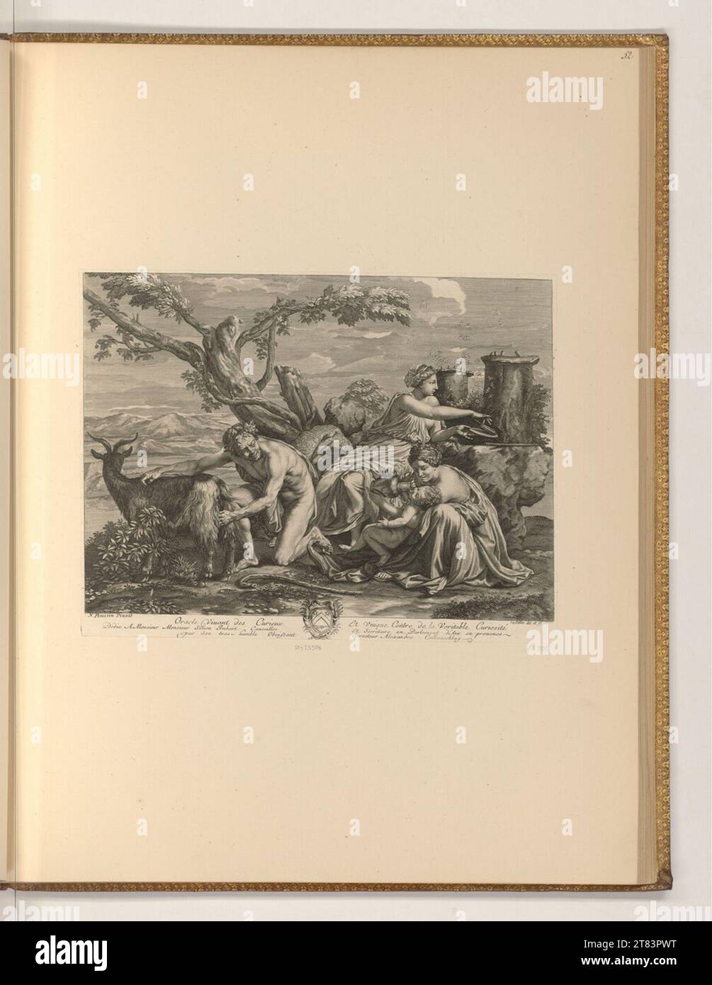 Guillaume Chasteau (Engraver) Jupiter is nourished by the goat Amalthea ...