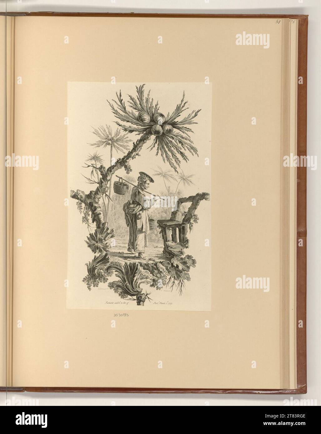 Pierre Charles Canot (Engraver) Chinoiserie. etching 1759 , 1759 Stock ...