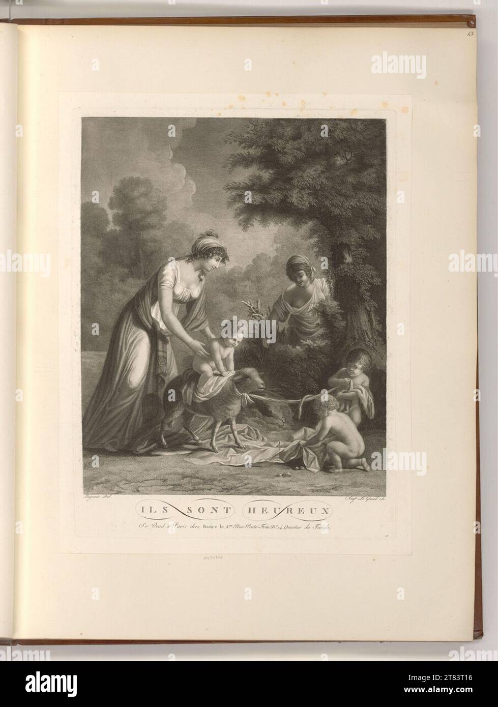 Auguste Claude Simon Legrand (Engraver) Young and old woman with child ...