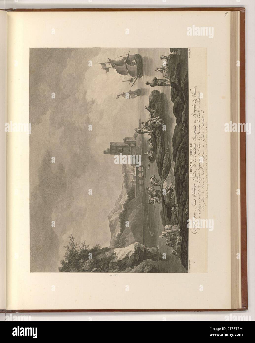 Anne Philiberte Coulet (Engraver) Fertile shore. Copper engraving ...