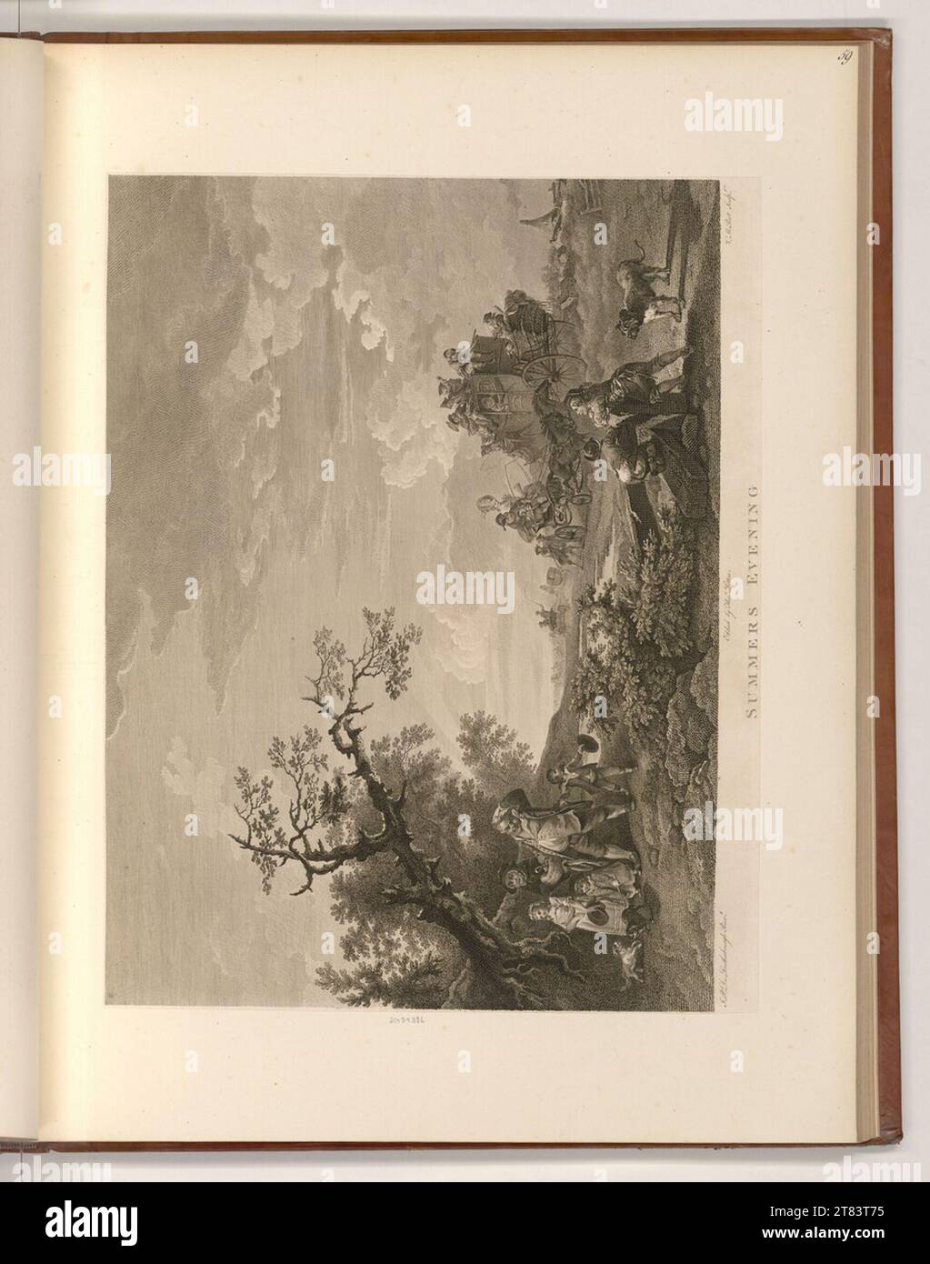 Victor Marie Picot (Engraver) Summer's Evening. Copper engraving ...