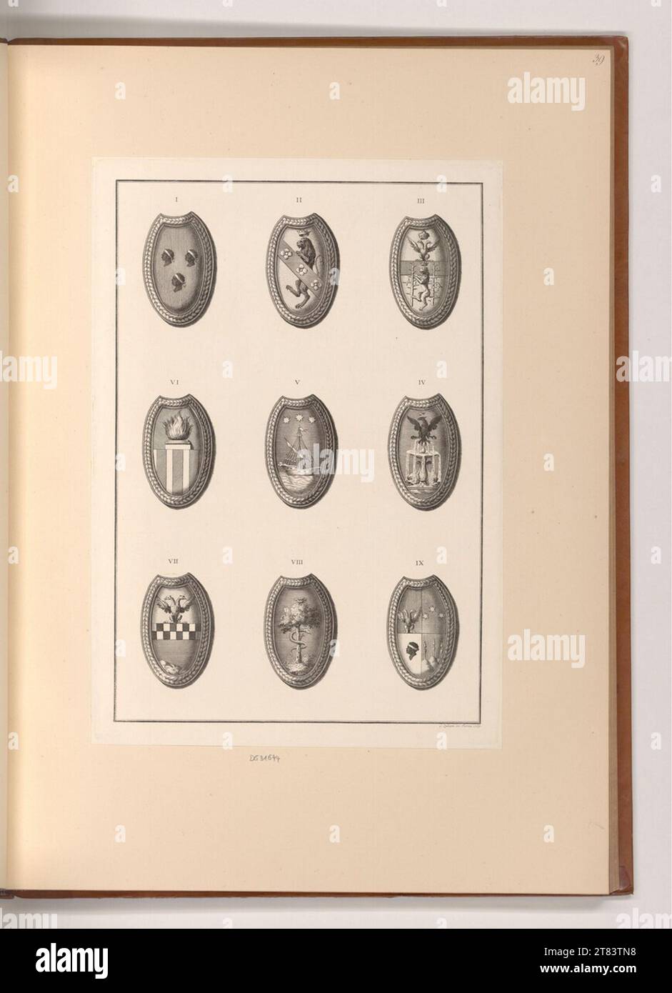 Felice Zuliani (Engraver) Various coat of arms. Etching, copper ...