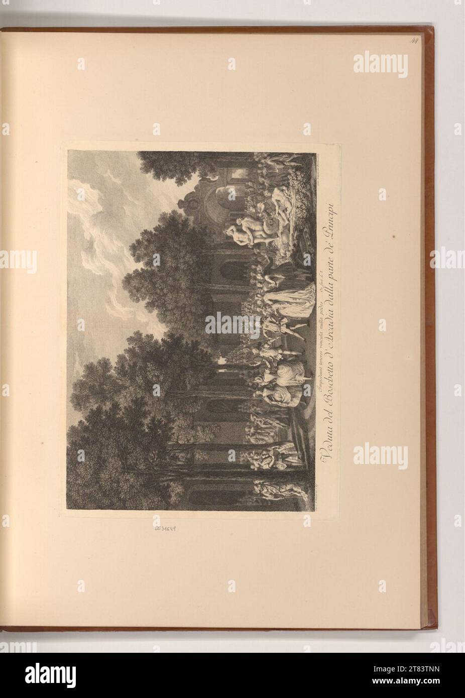 Giovanni Volpato (Engraver) Garden festival. etching 1769 , 1769 Stock ...