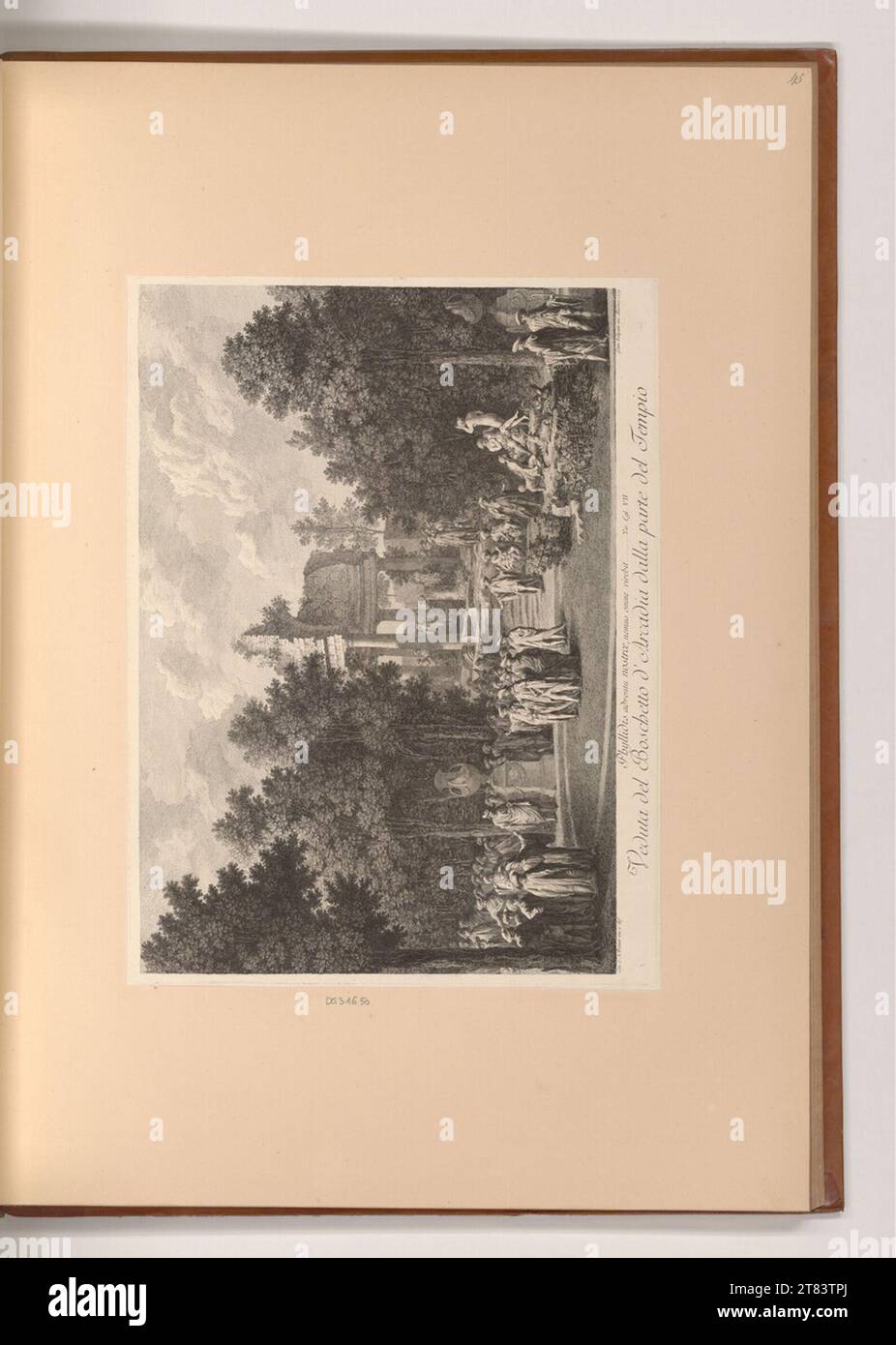 Giovanni Volpato (Engraver) Park system with ruin. etching 1769 , 1769 ...