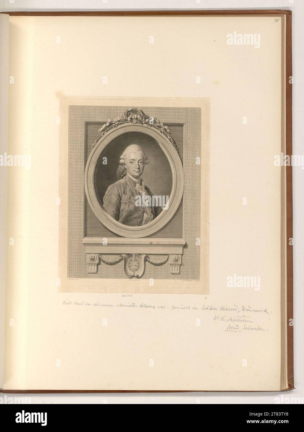 Johann Friedrich Clemens (Engraver) Portrait of a man with the order of ...