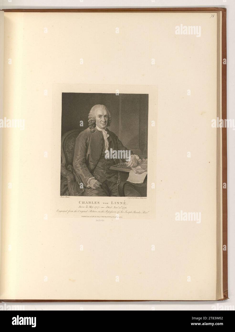 George Sigmund Facius (Engraver) Portrait Charles from Linne. Dotier ...