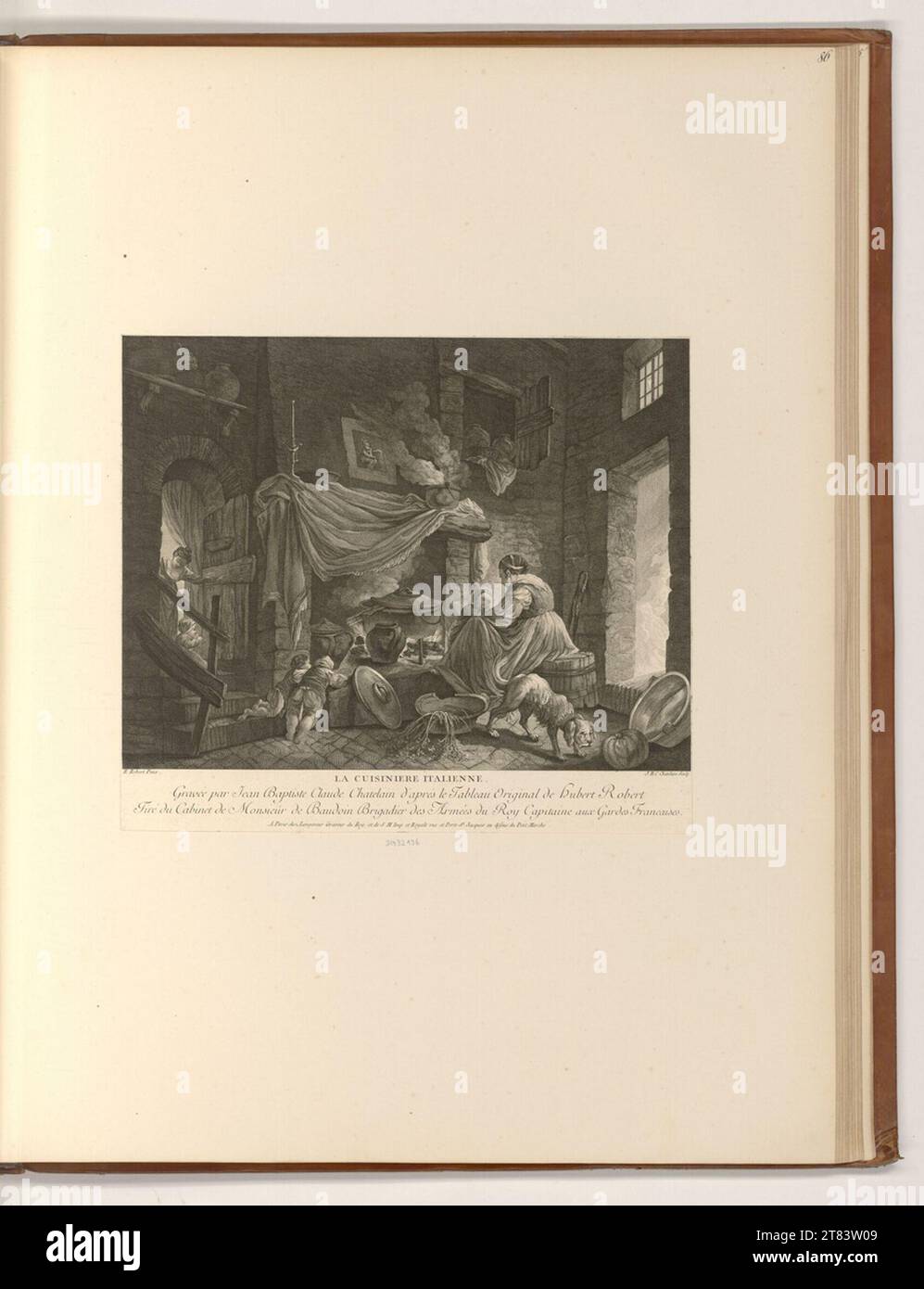 Jean Baptiste Chatelain (Engraver) Italian cooking. Copper engraving ...