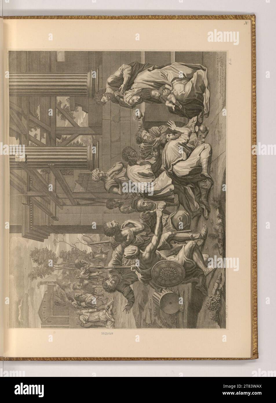 Nicolas Poussin Adoration of the kings. Copper engraving, etching 1654 ...