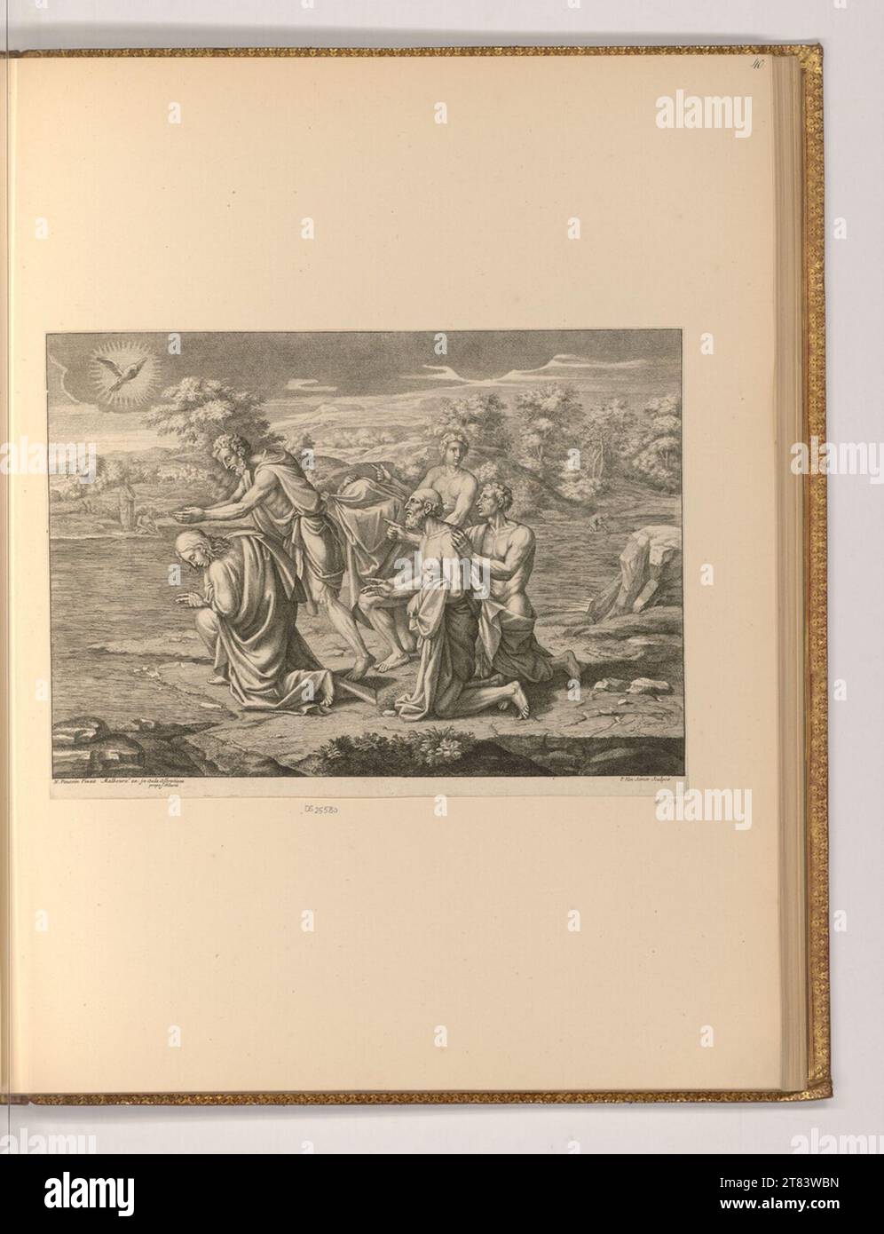 Paul van Somer (II) (Engraver) Baptism of Christ. etching 1670-1675 , 1670/1675 Stock Photo - Alamy