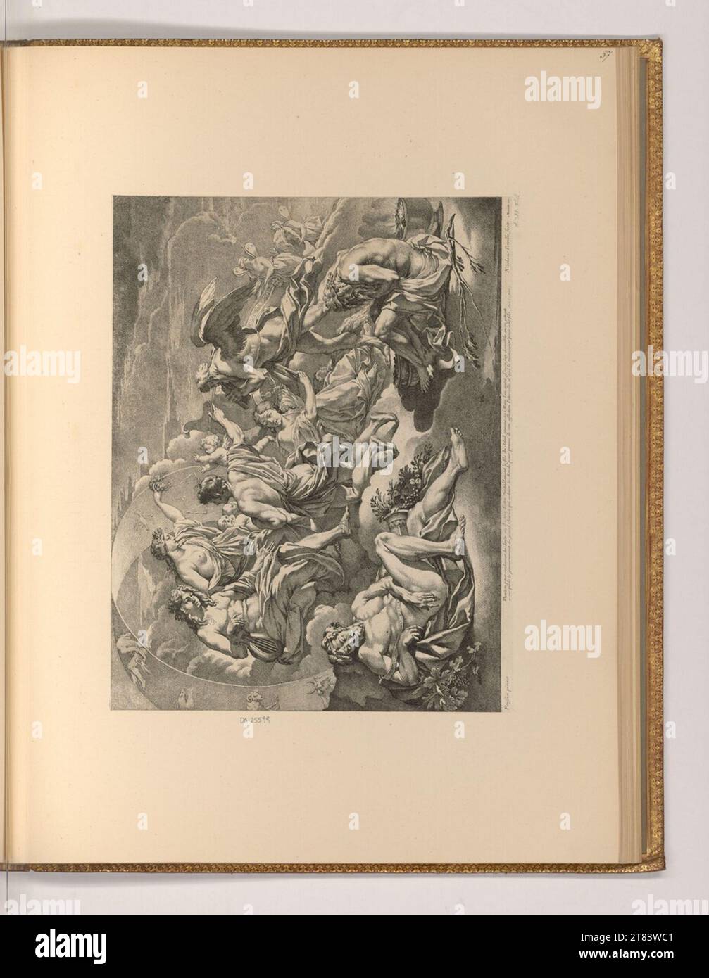 Nicolas Perrelle (Engraver) Helios and Phaeton with Saturnus and the ...